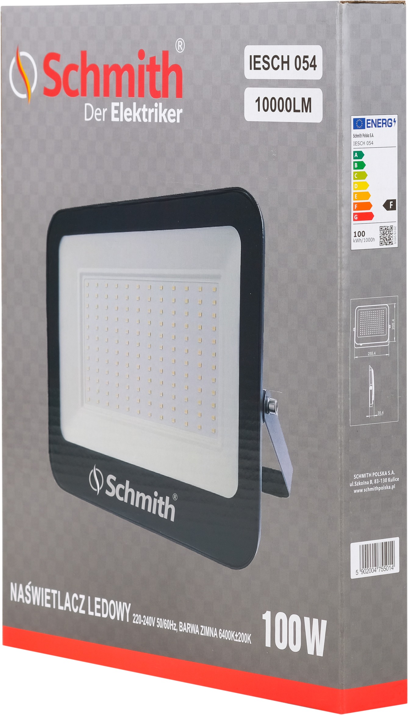 Naświetlacz LED 100W 10000 lm Schmith IESCH 054