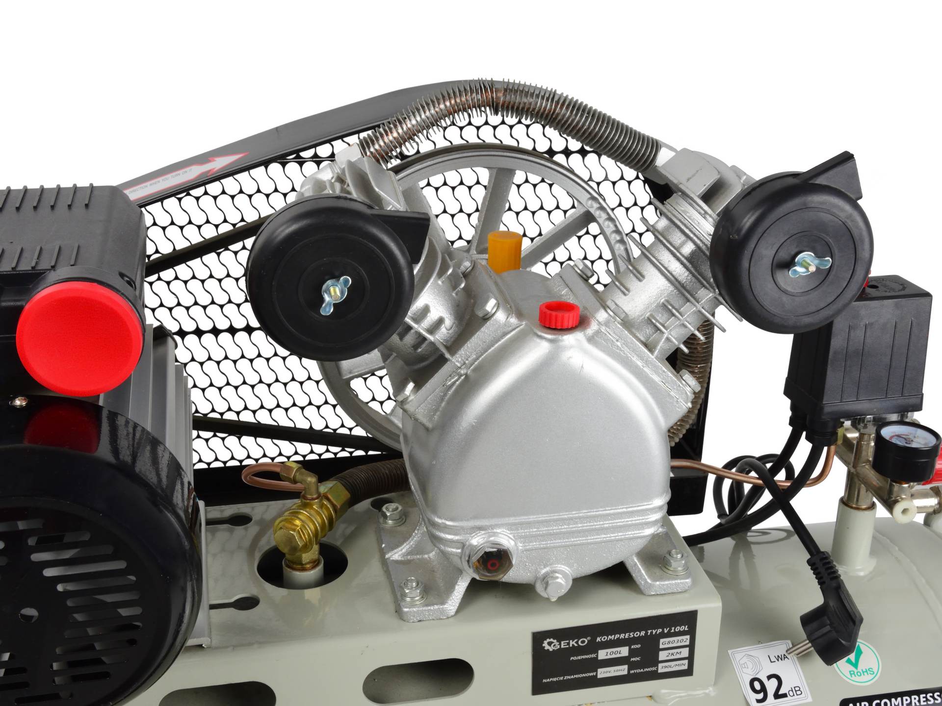 Kompresor olejowy 100L typ V GEKO G80302